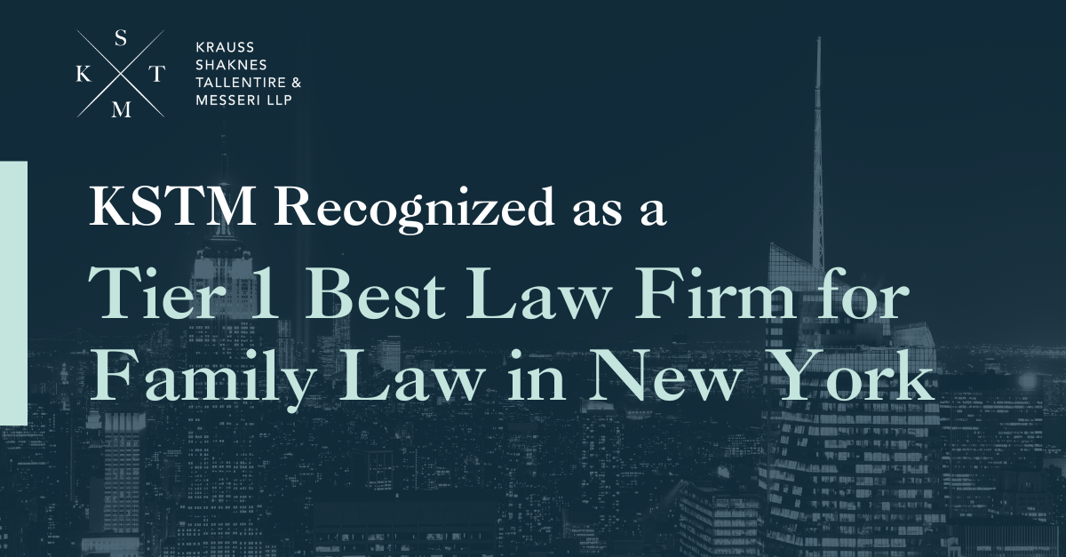 KSTM Earns Tier 1 Ranking for Family Law in NY in Best Law Firms List